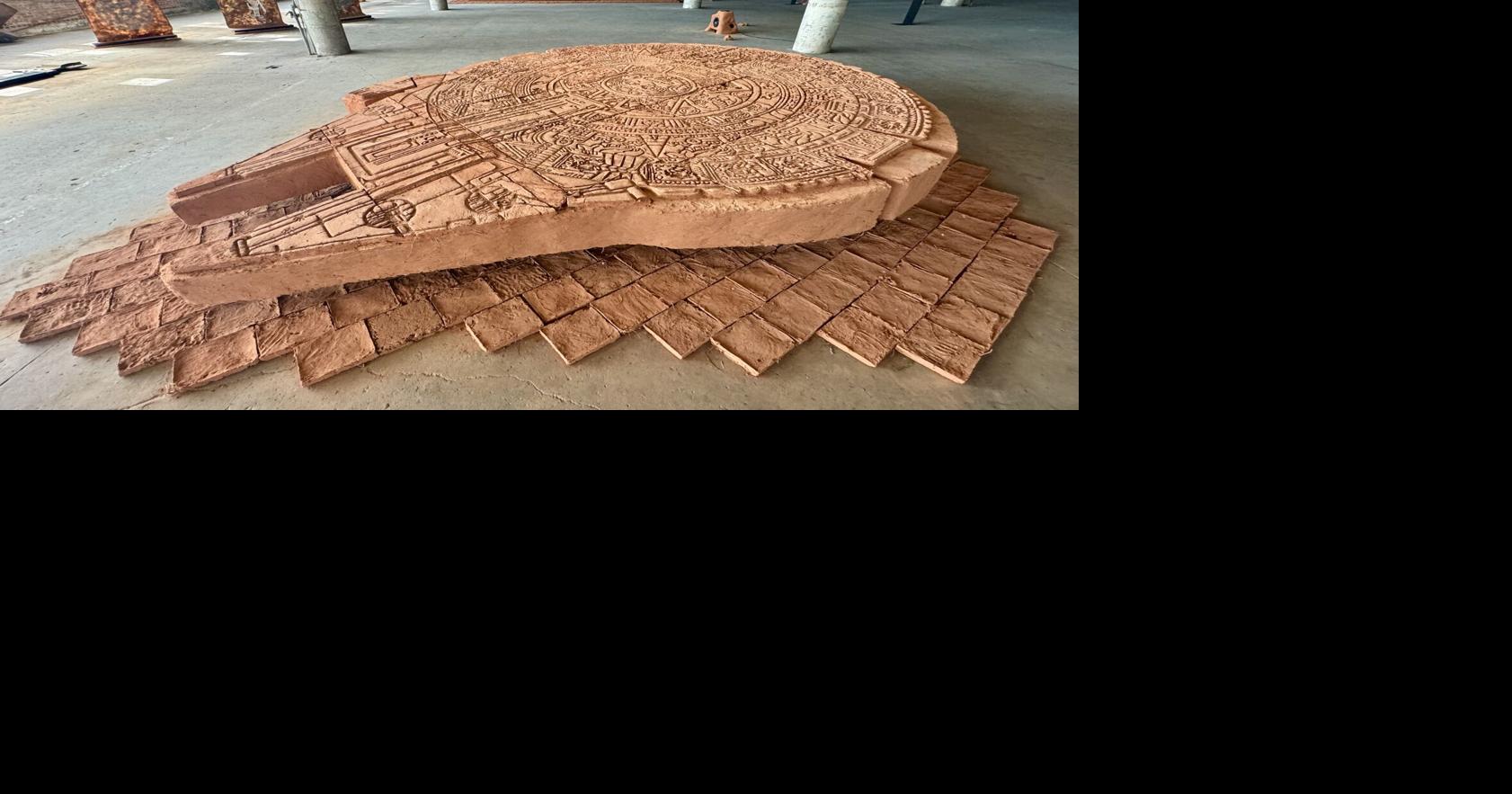 Giant Millennium Falcon made of clay, a Prospect.6 highlight | Arts ...