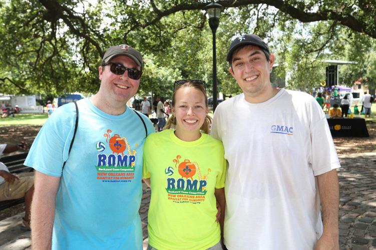 Dizzy bat relay race and bocce were just two of the games at Romp ...