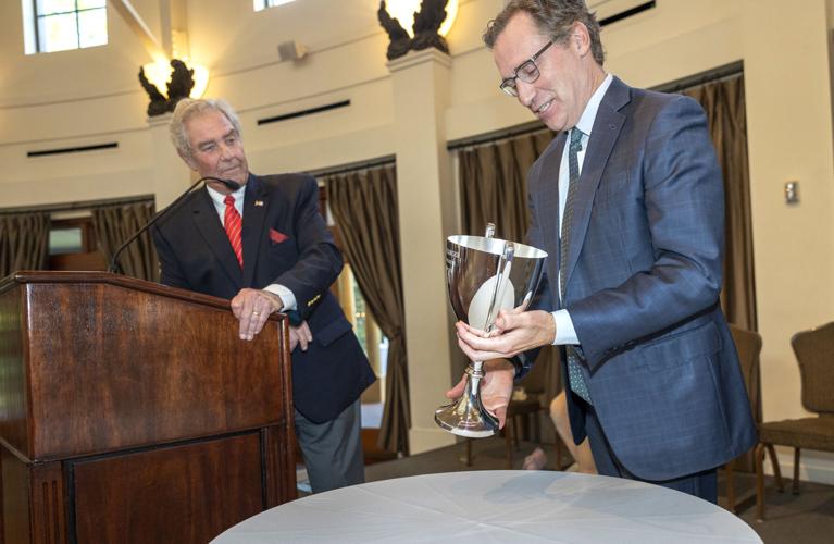 Boysie Bollinger presented with the Loving Cup, 'beyond anything I ...