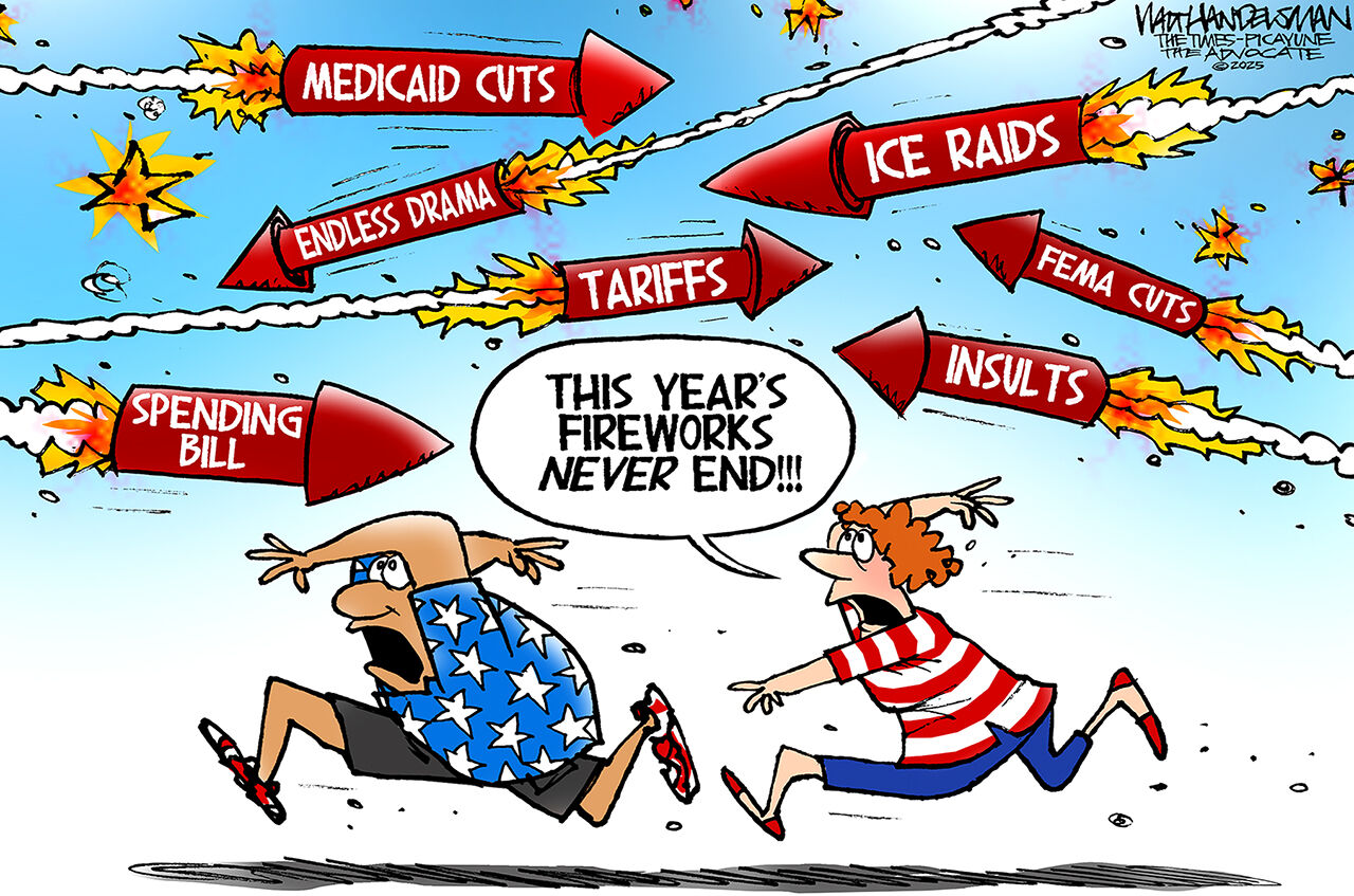Endless political drama Cartoon | Walt Handelsman | nola.com