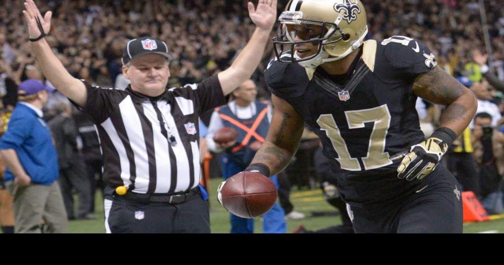 Robert Meachem, Stanley Jean-Baptiste, Nick Becton and Eric Olsen round ...