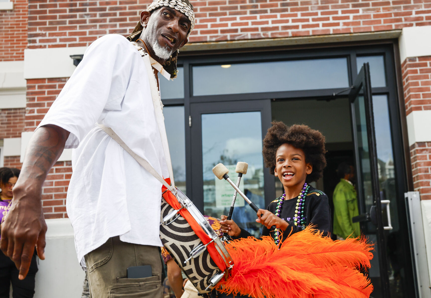 Photos: Golden Feather Hunters debut suits on Mardi Gras Day ...