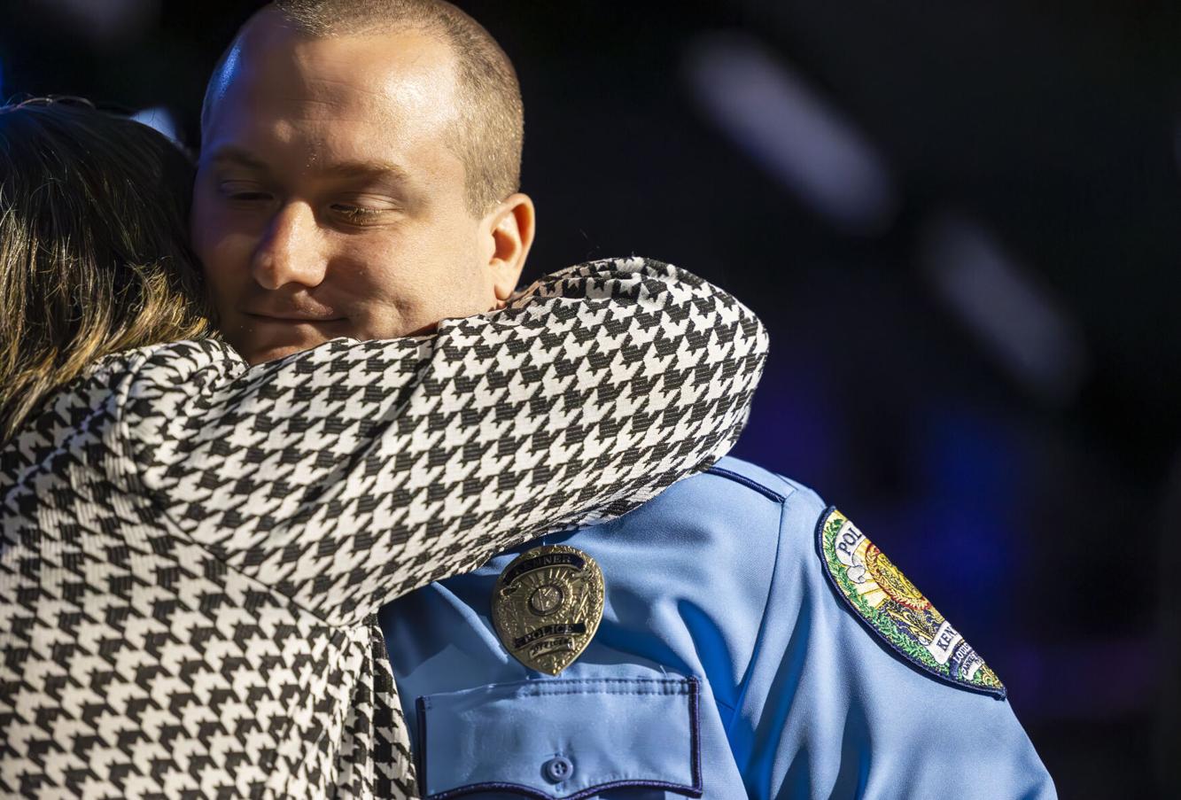 Photos: At police academy graduation, a solemn reminder of law ...
