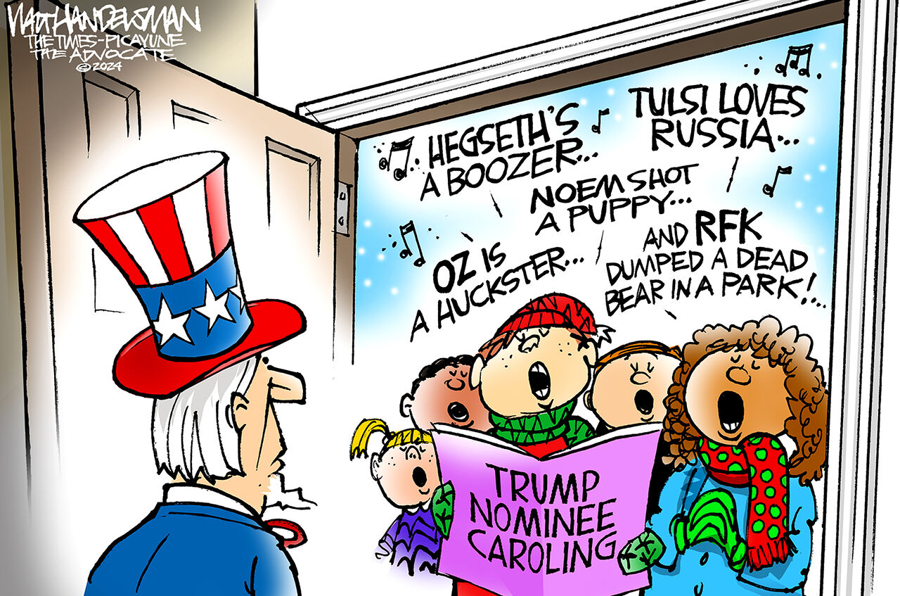 Trump nominee caroling Cartoon | Walt Handelsman | nola.com