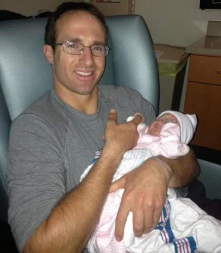 Saints quarterback Drew Brees beaming over the birth of his daughter ...