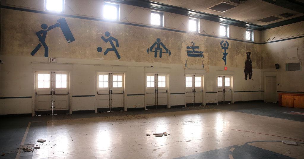 A widow's search for her husband's sculptures leads to a moldy gym now ...