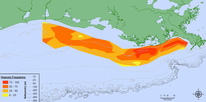Gulf of Mexico's 2017 'dead zone' predicted to be third largest in 32 ...