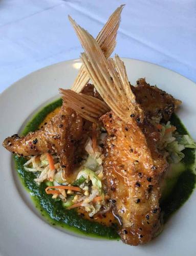 GW Fins new executive chef gets 'weird' with fish dishes in the kitchen ...