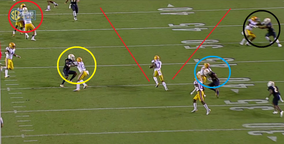 LSU Film Room: How Drake Davis got so open, another Aranda scheme tweak ...