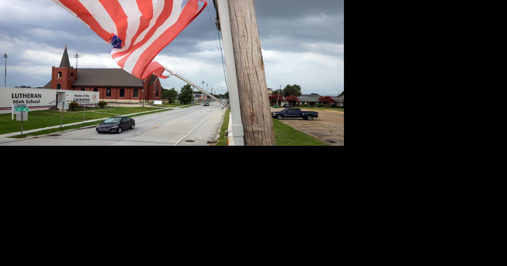 Tattered American flags in Jefferson removed by Entergy | Jefferson ...