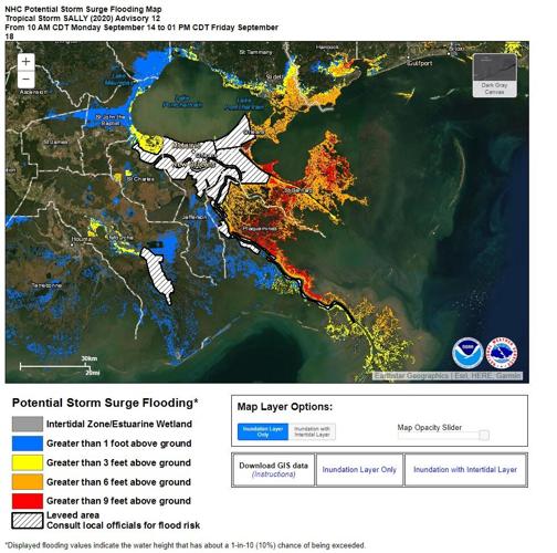 Hurricane Sally shifts east, less threat to New Orleans, but may reach ...