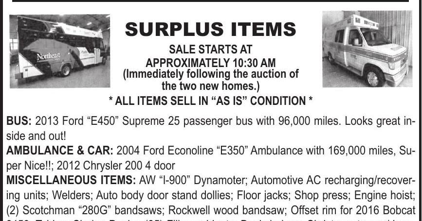 Blank Agency-NECC Auction | Auctions | norfolkdailynews.com