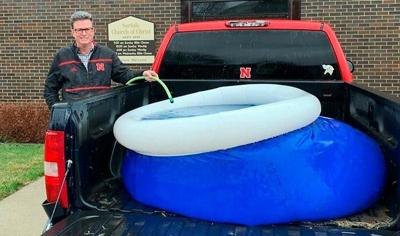 Norfolk minister uses portable pool to make baptism house call | Faith ...