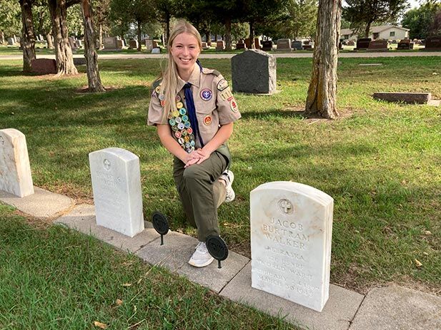 Scout on mission to place markers on veterans’ graves | News ...