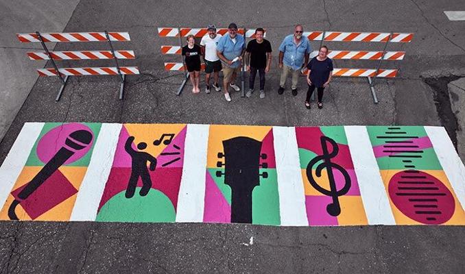 Crosswalk mural builds on downtown’s music vibe | Select ...