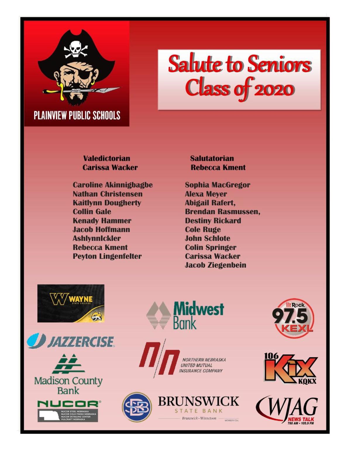 Senior Salutes: Plainview | | norfolkdailynews.com