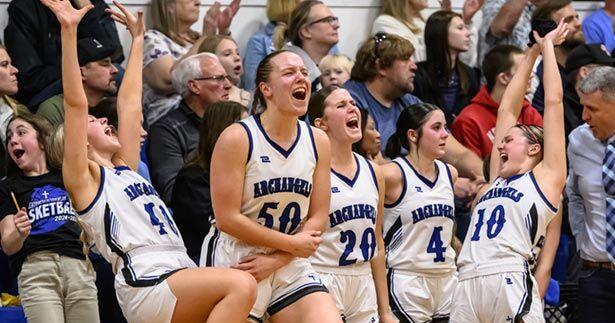 Archangels bests Bancroft-Rosalie again, heads to state tournament ...