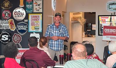 U.S. Senate candidate Dan Osborn makes campaign stop in Norfolk ...