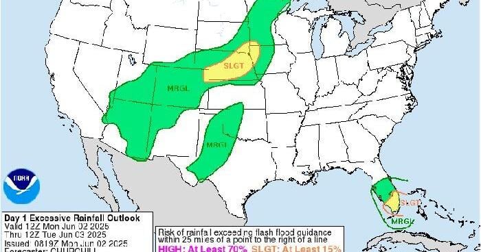 Slight risk for excessive rainfall | News | norfolkdailynews.com