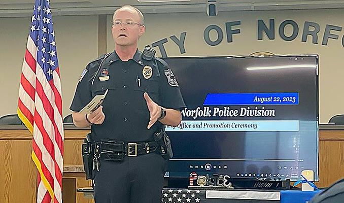 New Norfolk police officer sworn in, two others promoted | News ...