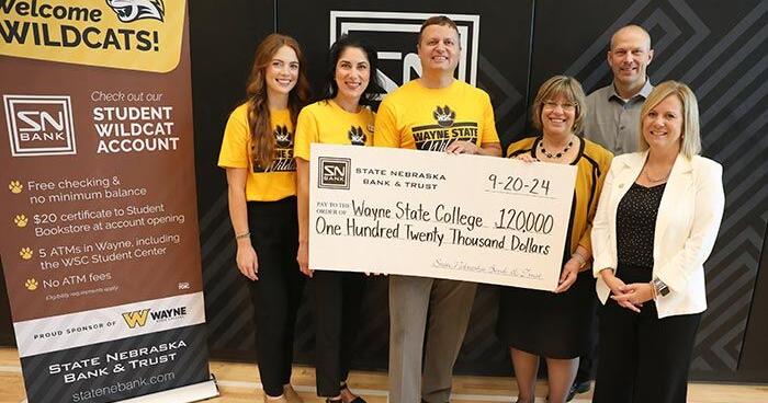 State Nebraska Bank donates $120,000 to Wayne State College | News ...