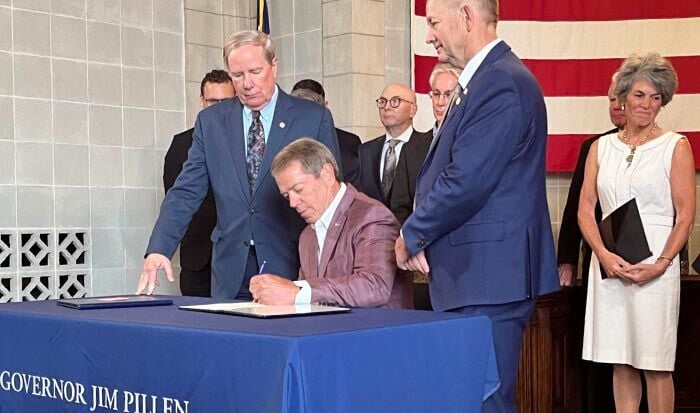 Pillen signs bill aimed at expanding power generation while shielding ...