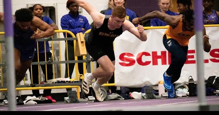 Wattier sets new school record in 60 hurdles, men take second at Mark ...