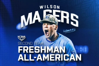 Magers Named Second Team Freshman All-American by NCBWA | Sports ...