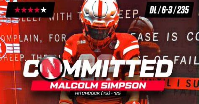 Four-star defensive lineman Malcolm Simpson commits to Nebraska ...