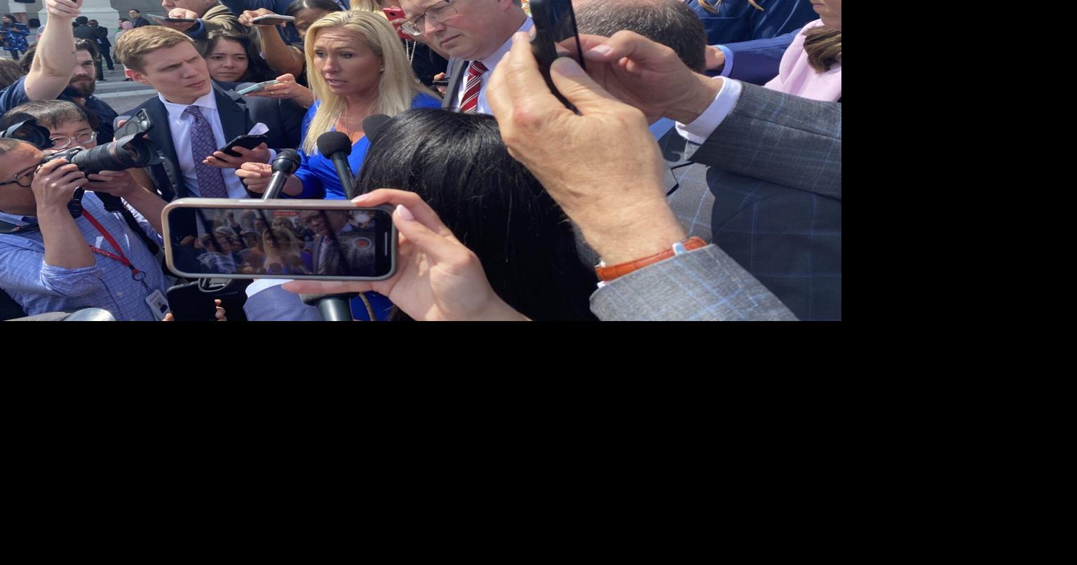 ‘It’s up to Mike Johnson’: Marjorie Taylor Greene again stalls vote on ...