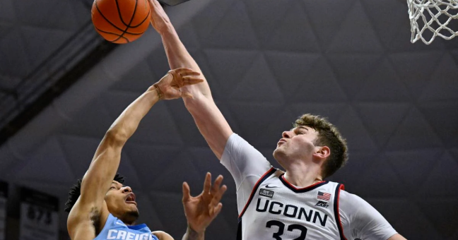 Newton scores 16 points, No. 1 UConn beats No. 18 Creighton 62-48 ...