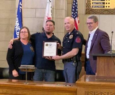 Pillen honors civilian who subdued suspect during KC Chiefs Super Bowl ...