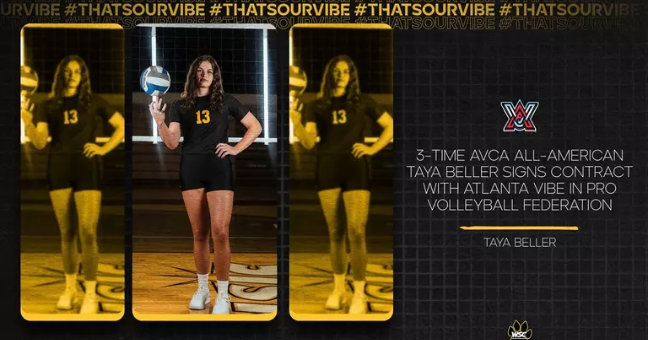 Taya Beller signs contract with Atlanta Vibe of Pro Volleyball ...