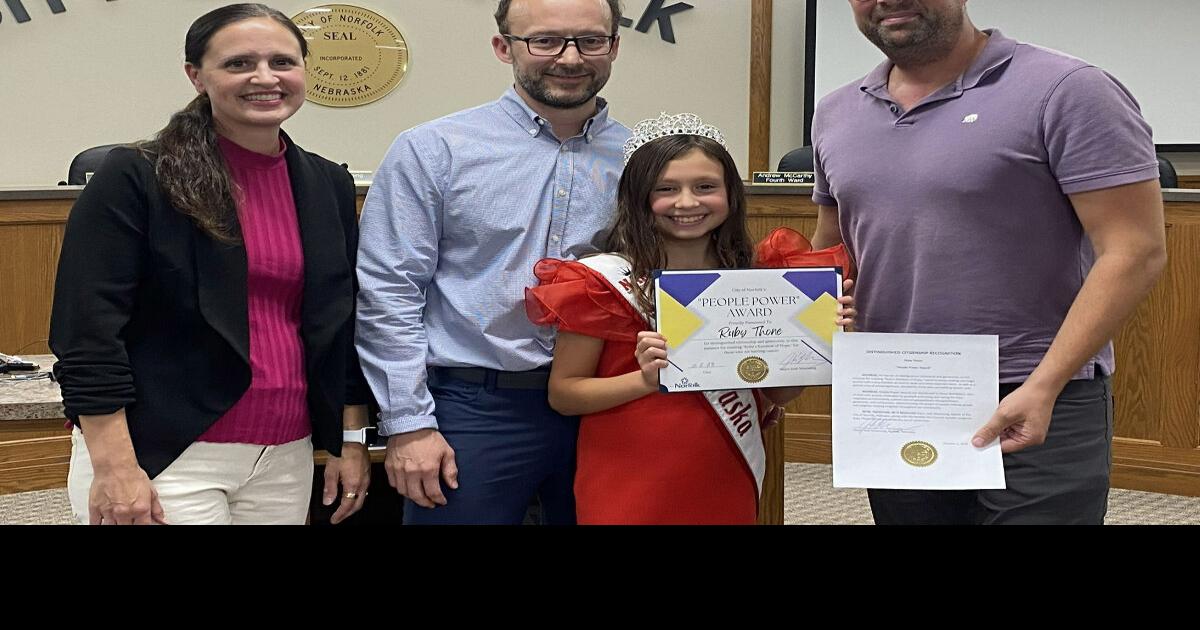 Norfolk girl recognized with award for creating care bags for those ...