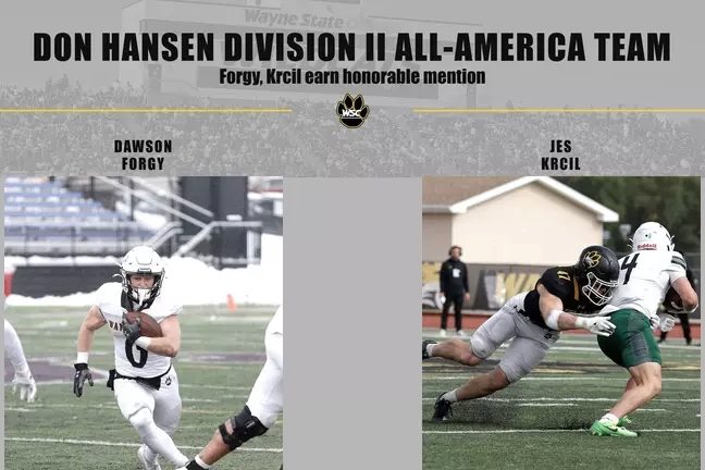 Forgy, Krcil named Don Hansen NCAA Division II All-America Honorable ...