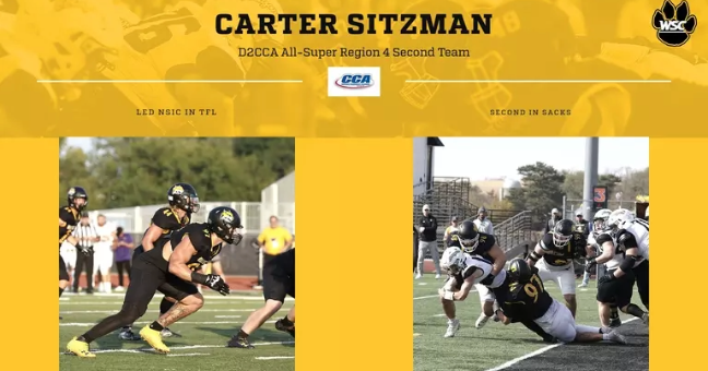 Carter Sitzman voted D2CCA All-Super Region 4 Second Team | Sports ...