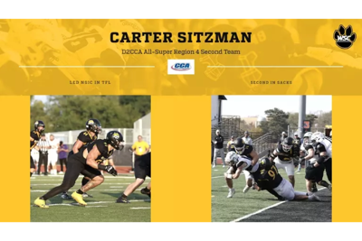 Carter Sitzman voted D2CCA All-Super Region 4 Second Team | Sports ...