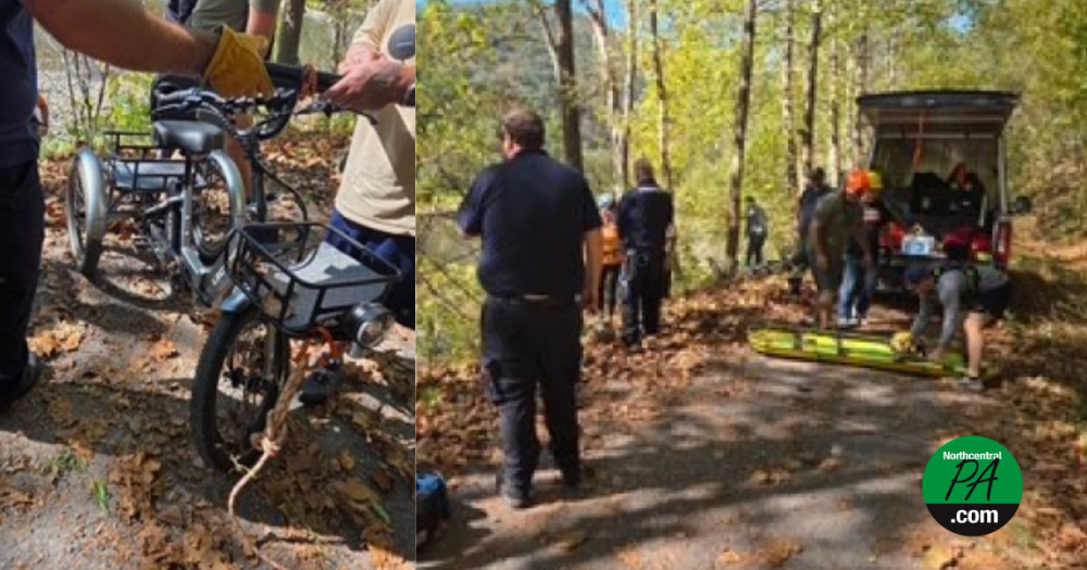 Lycoming police rescue woman who fell down embankment on bike trail ...