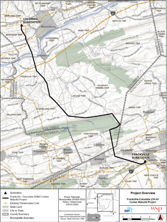 PPL plans rebuild of Columbia County transmission line | Community ...