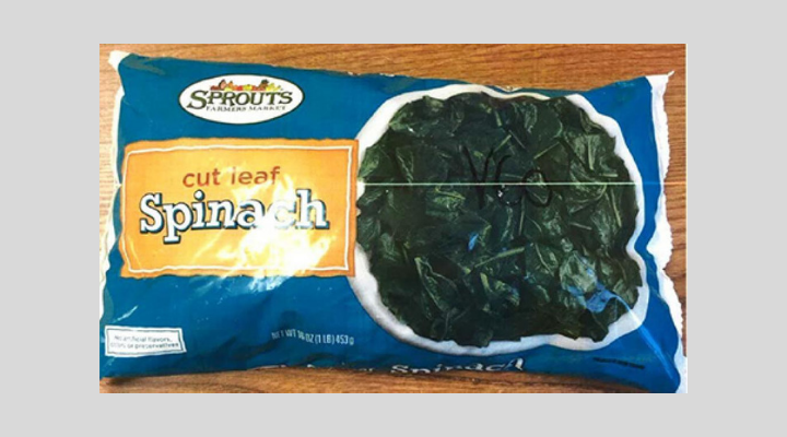 Frozen spinach recall for Sprouts Farmers Market brand spinach | News ...