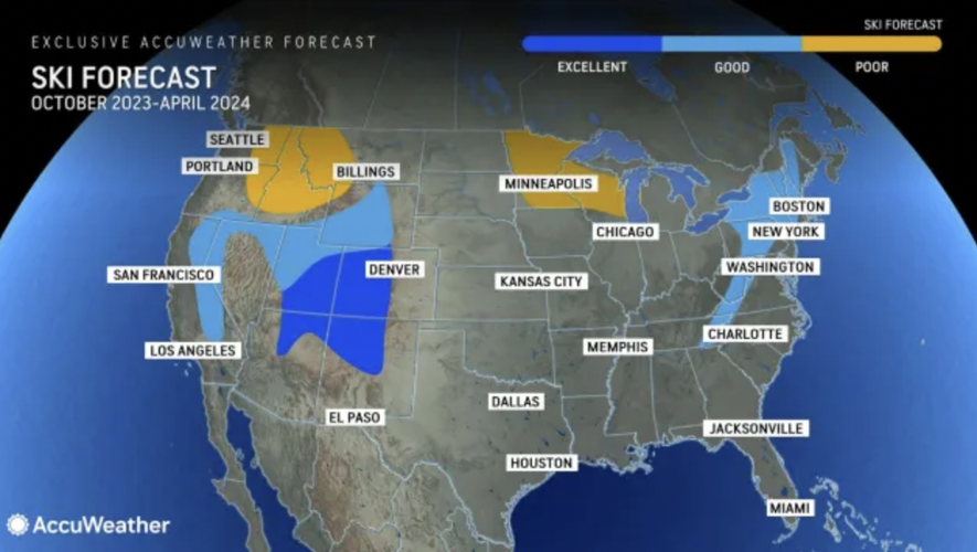 AccuWeather: US winter forecast for the 2023-2024 season | Life ...