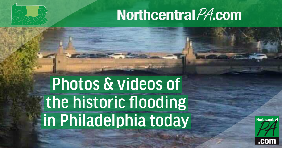 Historic flood waters in Philadelphia; photos and videos show the ...