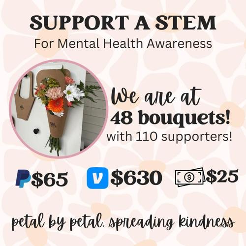 Local florist aims to spread joy and raise mental health awareness ...