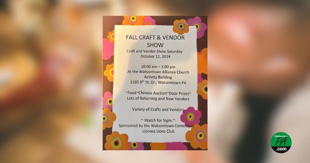Fall craft show coming to Watsontown | Community | northcentralpa.com