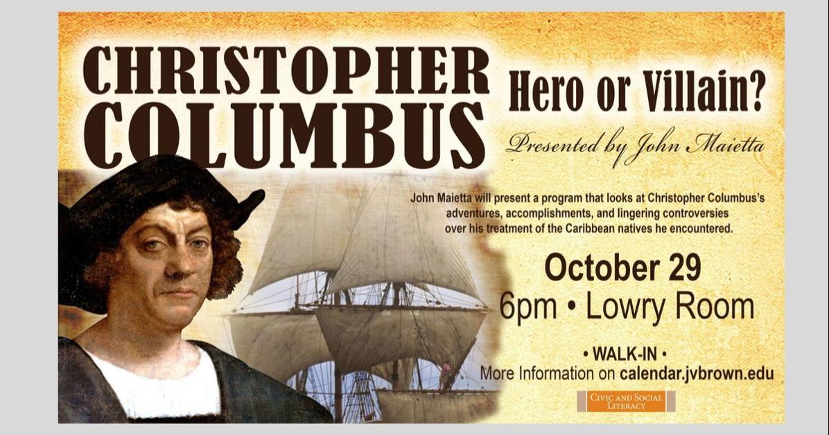 Christopher Columbus: Hero or villain? Library program to reveal the ...