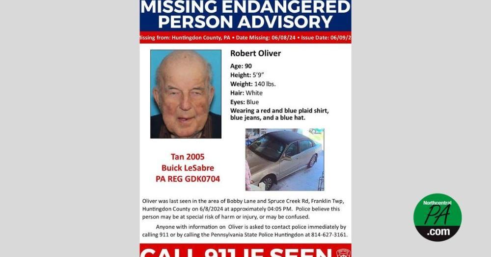 Body of missing elderly man found in Centre County | Local ...