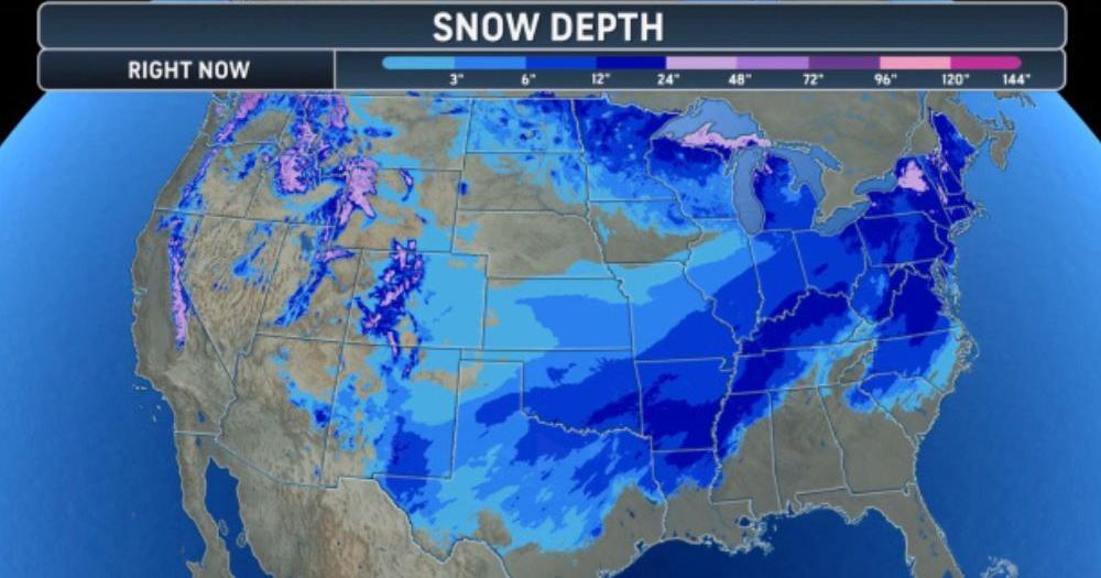 Over half of U.S. covered in snow following winter storm | News ...