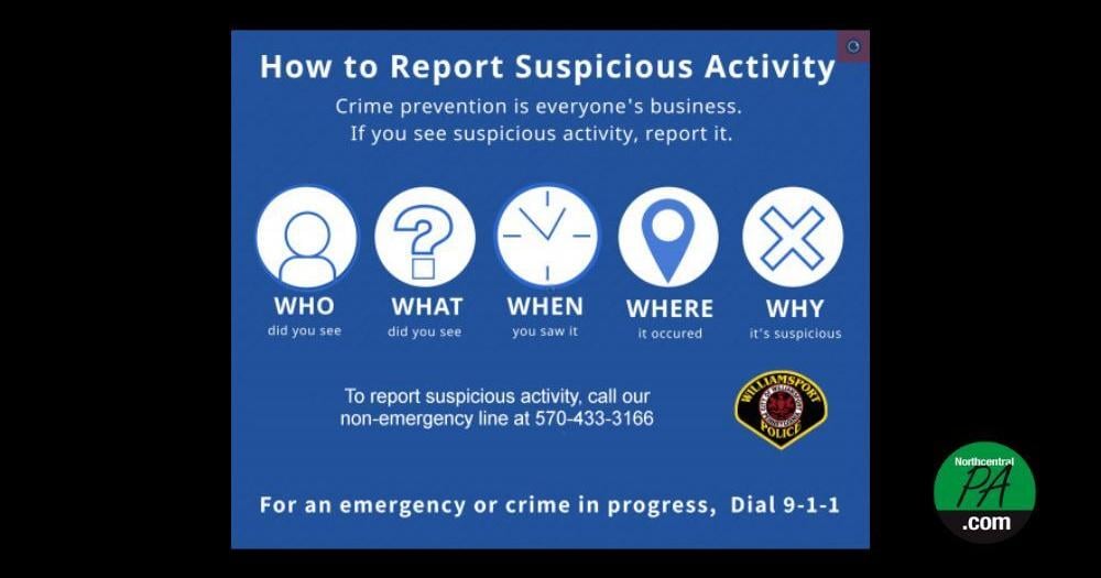 Williamsport Police: How to report suspicious activity | News ...
