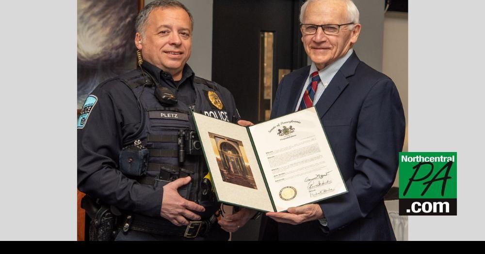 Penn College police officer earns State Senate award for heroism during ...