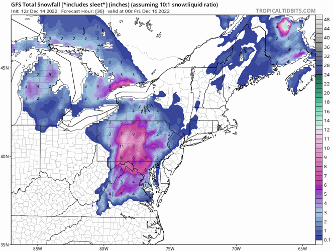 What is the 'GFS snow model' and how much snow should we be expecting ...
